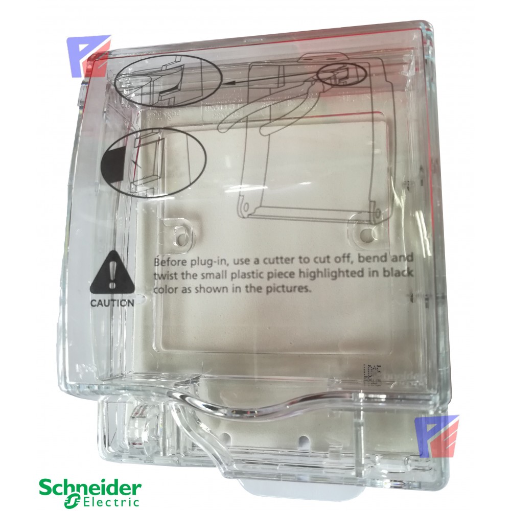 Weatherproof Single Gang Socket Cover (Transparent)