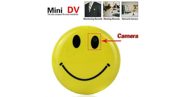 Smiley Face Hidden Pinhole Spy Camera