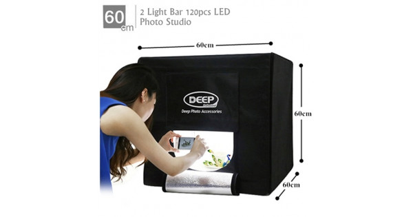 DEEP Professional LED Photography Studio Light Box - 60*60cm