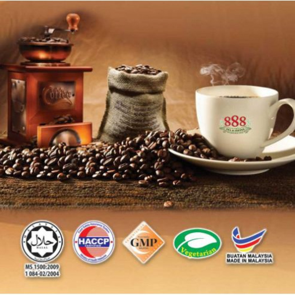 888 2 In 1 Black Coffee / Kopi O Arabica With Sugar(25gX20 Sachets) B ...