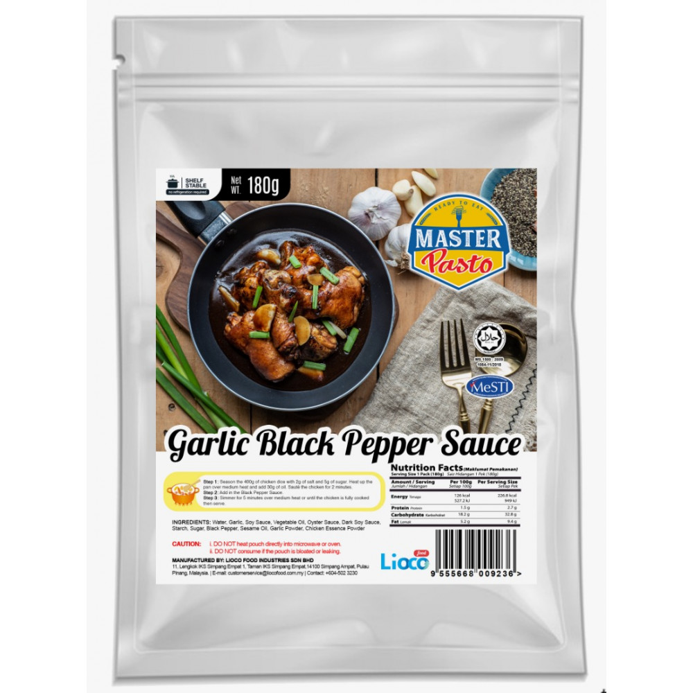 [HALAL - Lioco Food] Garlic Black Pepper Paste (Ready To Eat ...