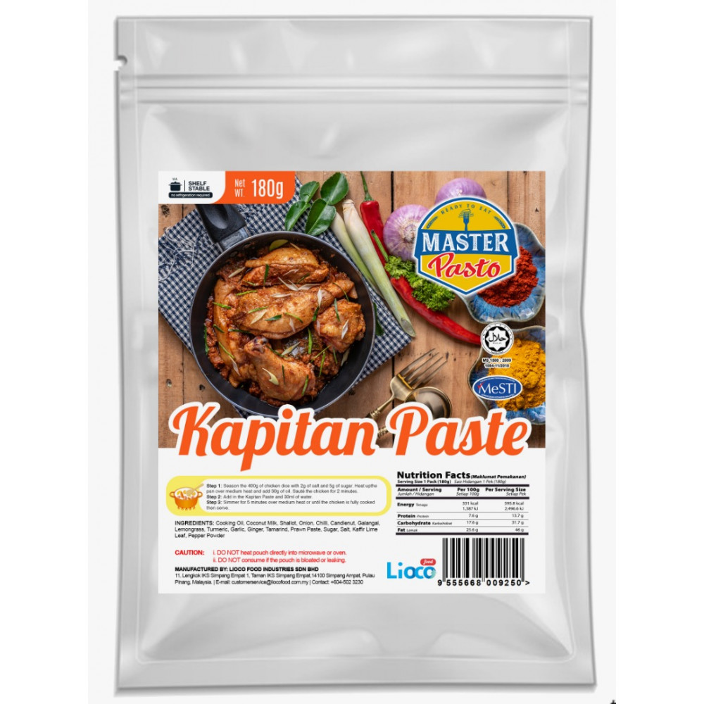 [HALAL - Lioco Food] Kapitan Paste (Ready To Eat - Marketplace Harian)
