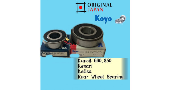 PERODUA KANCIL, KENARI, KELISA,REAR WHEEL BEARING (KOYO JAPAN) SET=2PCS
