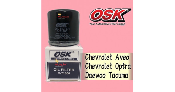 OSK OIL FILTER O-71300 CHEVROLET AVEO, OPTRA,DAEWOO TACUMA