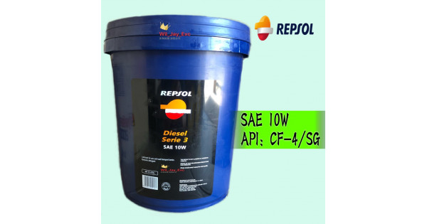 18 LITER REPSOL SERIES 3 SAE 10W ENGINE OIL, HYDRAULIC OIL