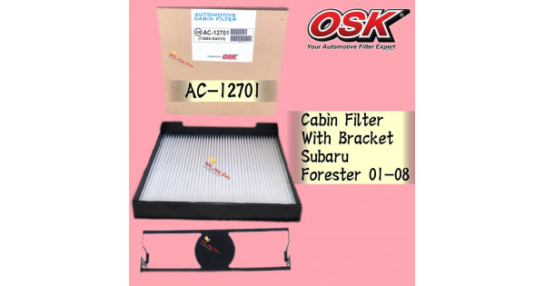 OSK CABIN FILTER AC-12701 WITH BRACKET SUBARU FORESTER 2001-2008 ...