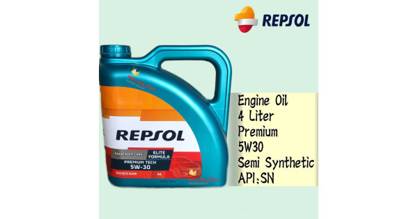 REPSOL 5W30 ELITE PREMIUM SEMI SYNTHETIC ENGINE OIL 4 LITER