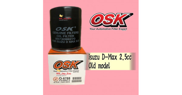 OSK OIL FILTER ISUZU DMAX 2.5CC OLD MODEL O-6788 (8-97309927-0)