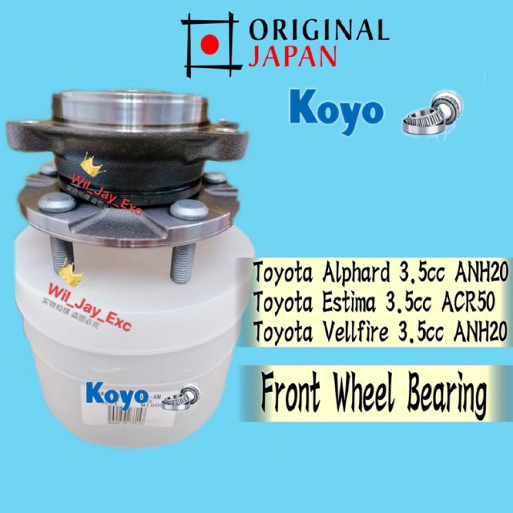 TOYOTA ALPHARD ANH20 ,ESTIMA ACR50 ,VELLFIRE ANH20 FRONT WHEEL BEARIN ...