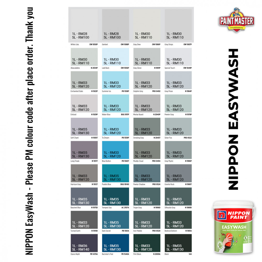 Nippon Paint Grey Colour Code: Mã Màu Xám Đẹp Cho Không Gian Hiện Đại