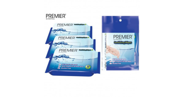 Premier Sanitizing Wipes 10's x 3pkts