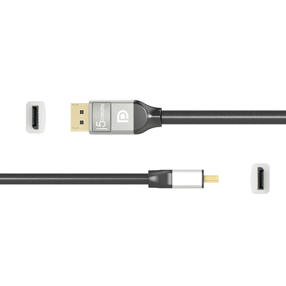 J5 Create 1.8M 4K DisplayPort 1.2 Certified Cable - JDC42