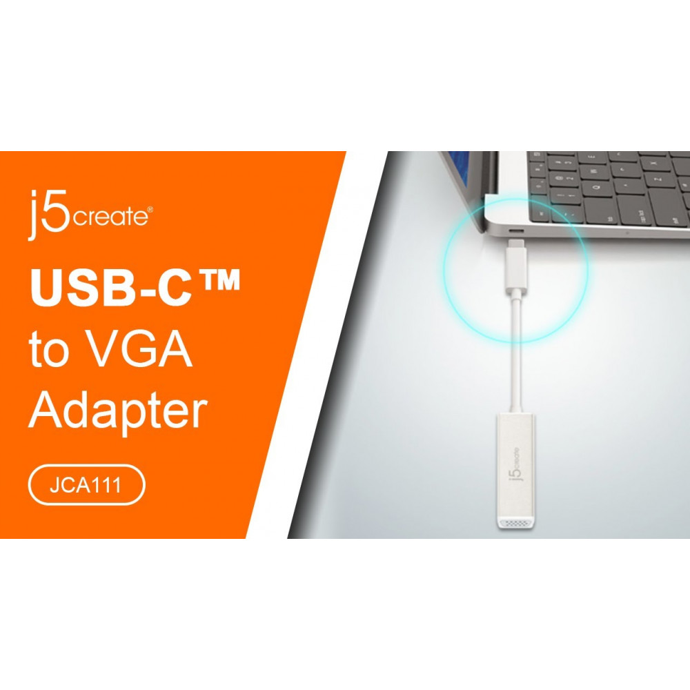 J5 Create USB Type-C to VGA Adapter - JCA111