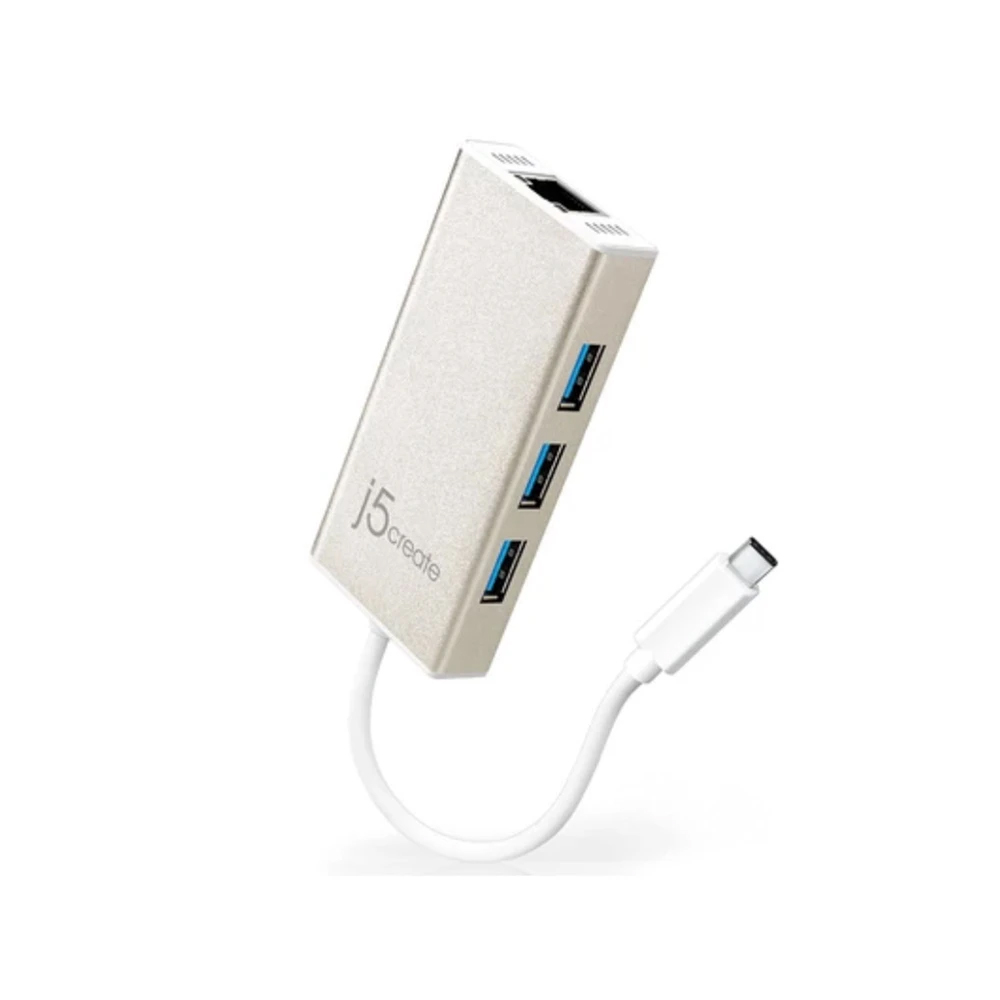 J5 Create Type-C Gigabit Ethernet & USB3.0 Hub - JCH471