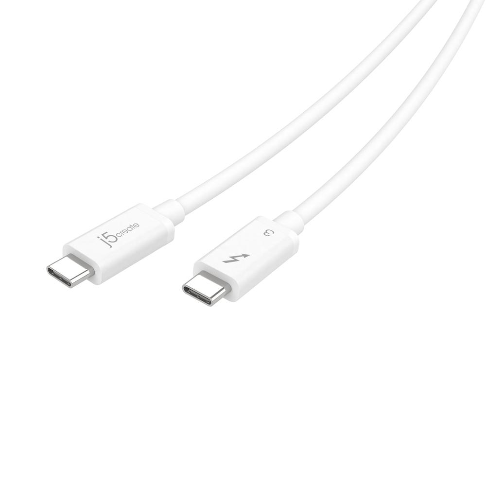 J5 Create Thunderbolt 3 Cable/White - JTCX01