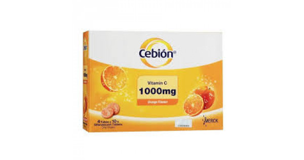 Cebion Vitamin C Effervescent Orange 1000mg 4 x10S