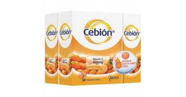Cebion Vitamin C 500mg Chewable Tablets (3X30's)