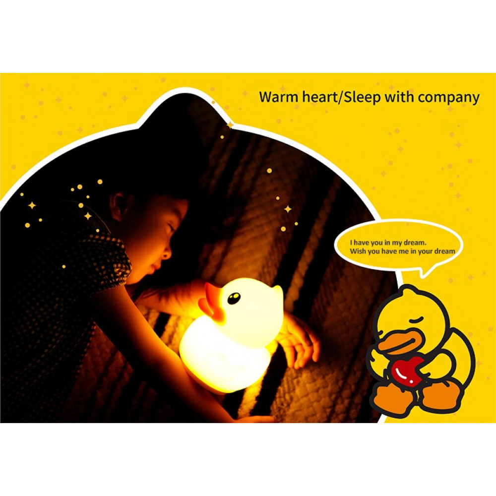 B.DUCK Silicone Touch Sensor LED Night Light Toy Four Brights USB LED ...
