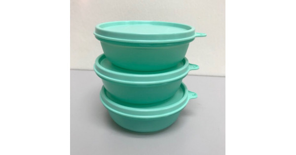 TUPPERWARE MODULAR BOWL (3PCS) 300ML MINT CREAM