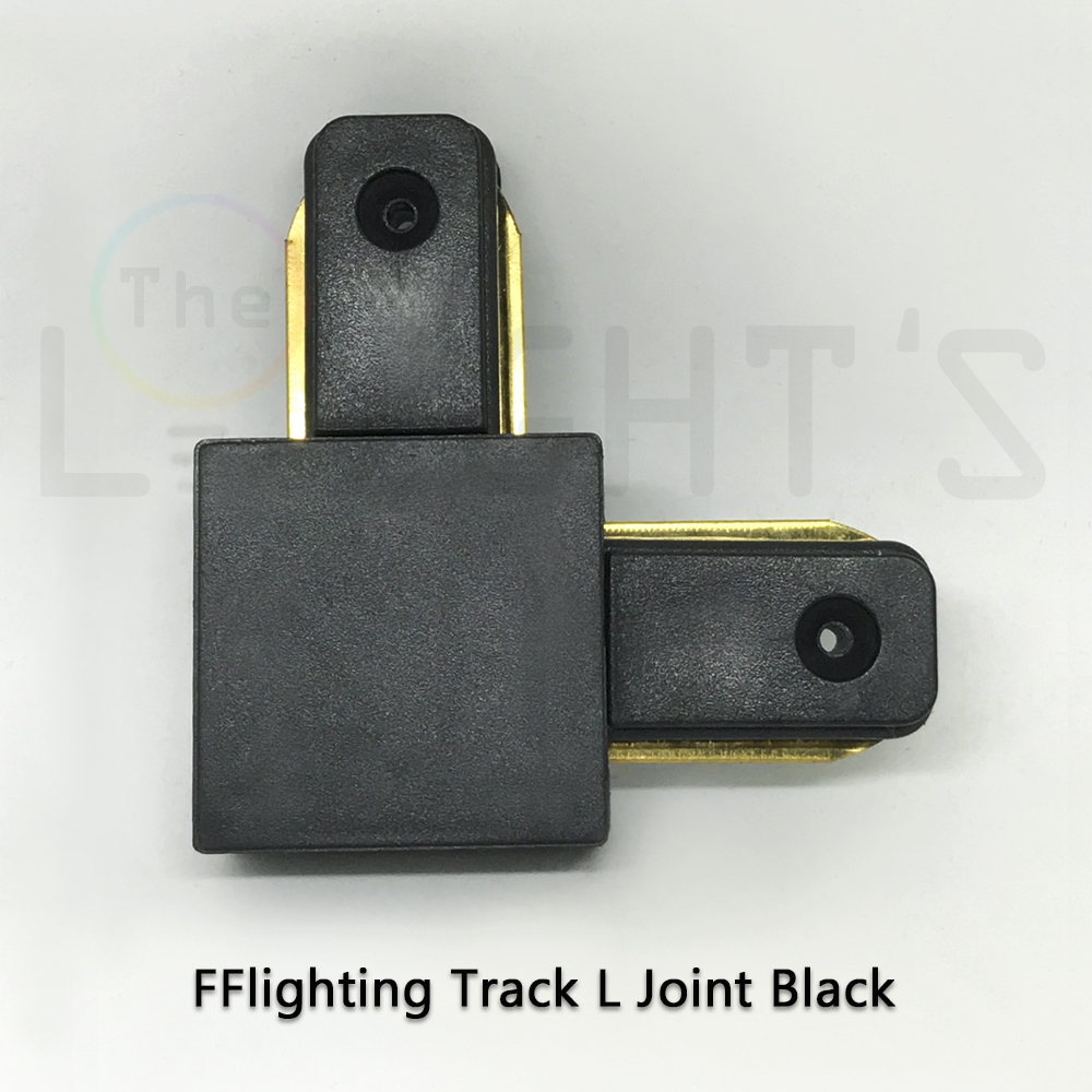 FFL Track Rail L Joint White/Black#FF Lighting#Track Rail Fitting#Track ...