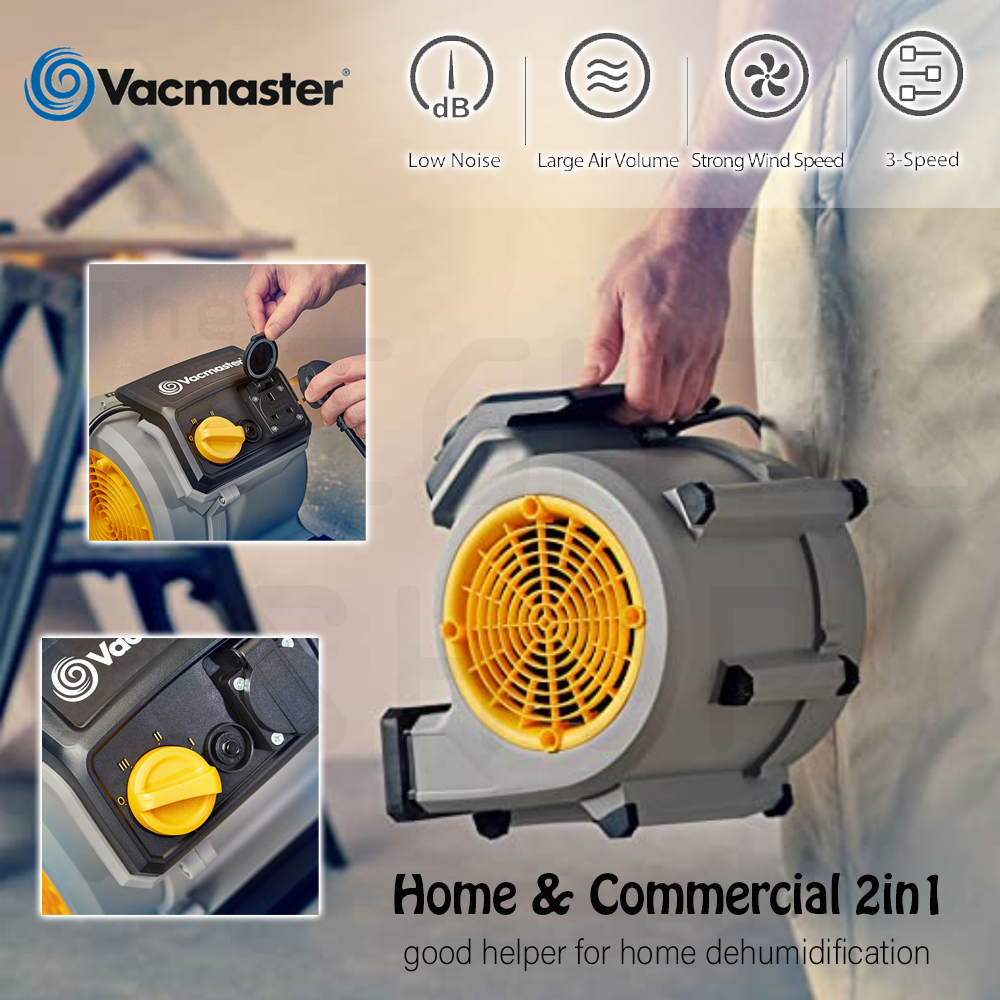 Vacmaster Commercial Grade 124W Air Mover l AM1202#Mini Blower#Floor ...