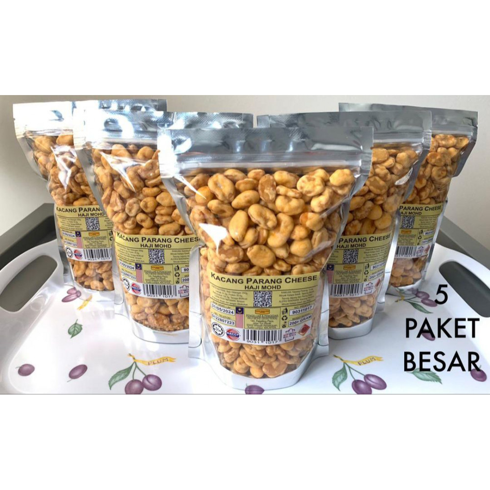KACANG PARANG CHEESE HAJI MOHD (5 PAKET 200G)