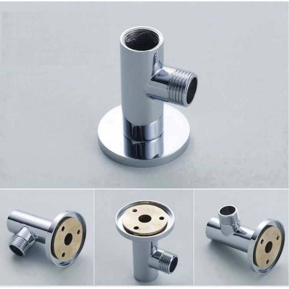 Brass Chrome Shower Arm Head Extension Water Bend Pipe Wall Mounted ...