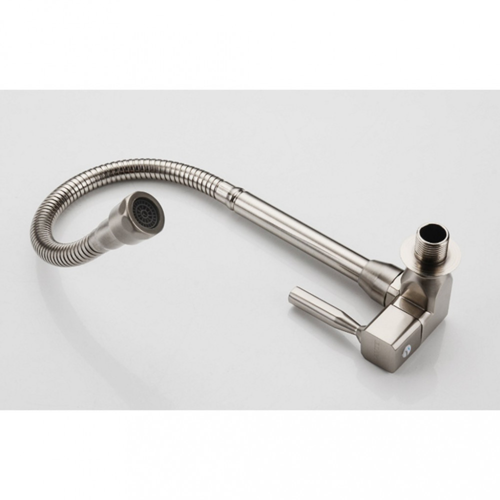 [HK514] 304 Stainless Steel Flexible Neck Hose Kitchen Sink Faucet ...