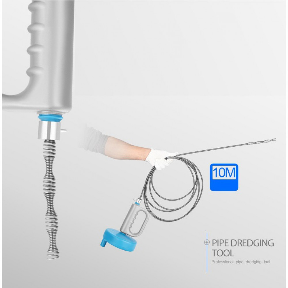 [OD112] 10M Professional Toilet Sewer Drain Clog Cleaner Pipe Dredging ...