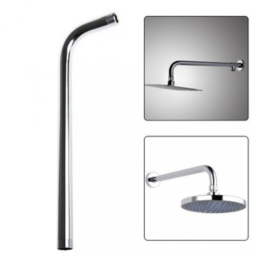 [HB414] 50cm Bathroom Wall Shower Arm Extension Stainless Steel Water ...