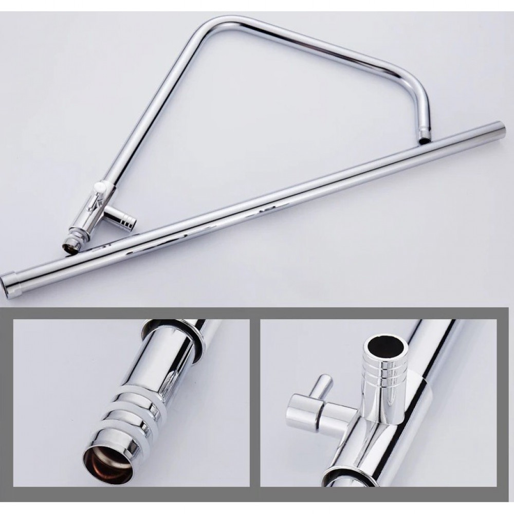 [HB313] Stainless Steel Shower Arm Head Extension Water Bend Pipe ...