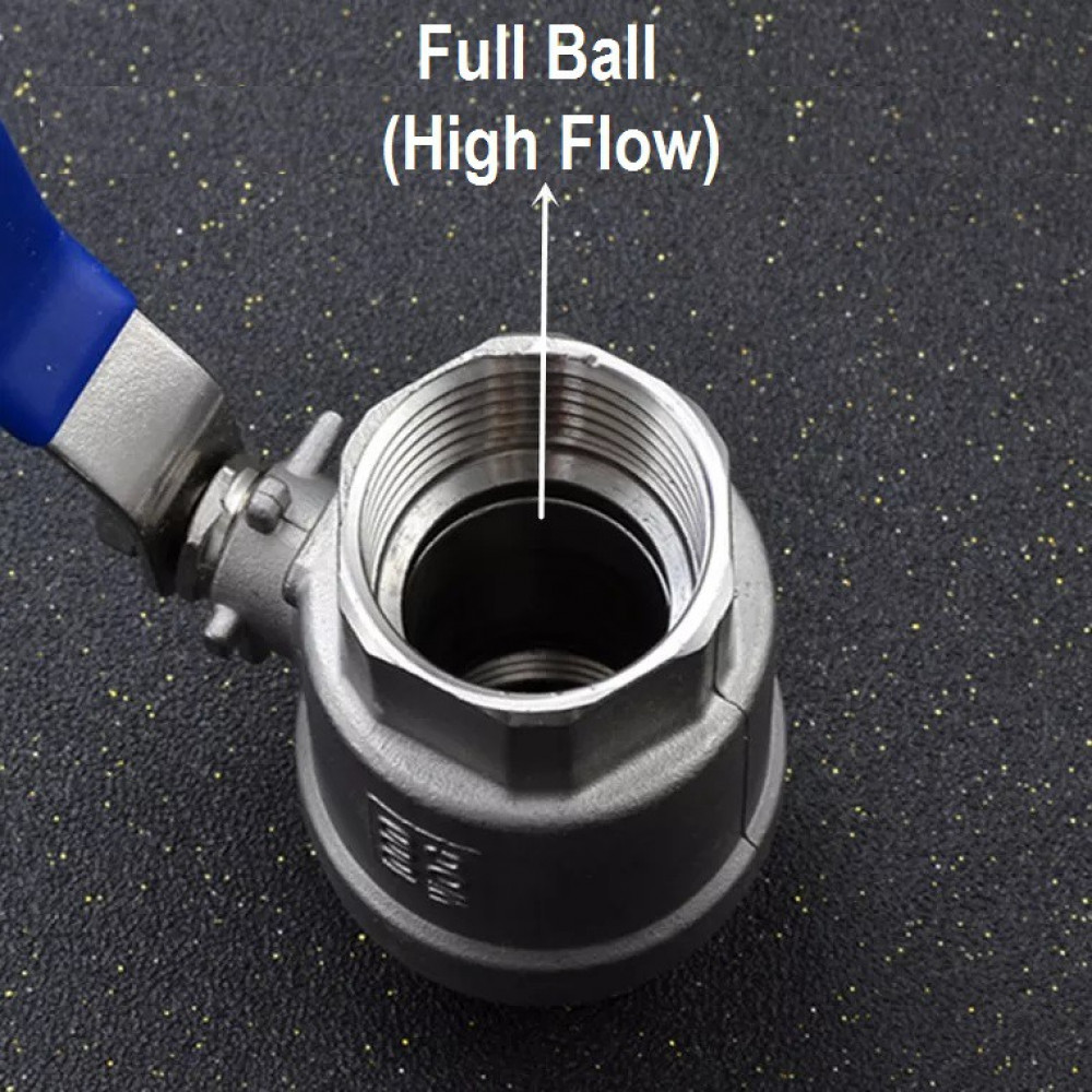 ITALY Full Bore Ball Valve High Temperature 316 Stainless Steel ½” & 1”