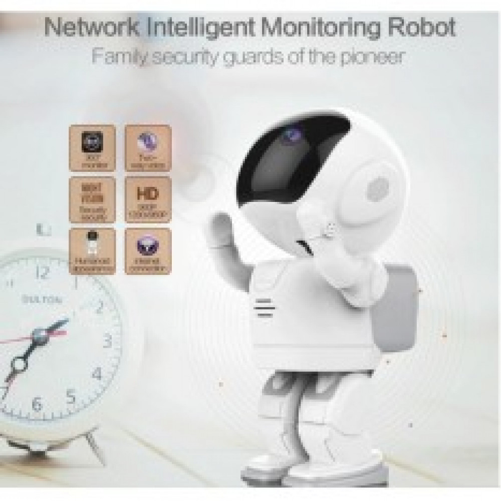 Wireless ROBOT IP Surveillance CAMERA 960P (Pan/Tilt/Zoom/Two-Way Audio ...