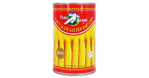 Peace Brand Fancy Grade Golden Baby Corn 425g