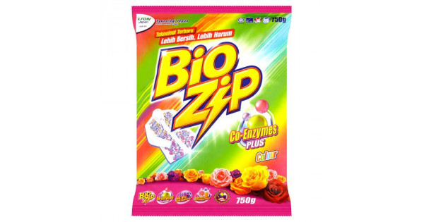 Bio Zip Detergent Powder 750g (Colour/Floral/Parfum Bouquet)