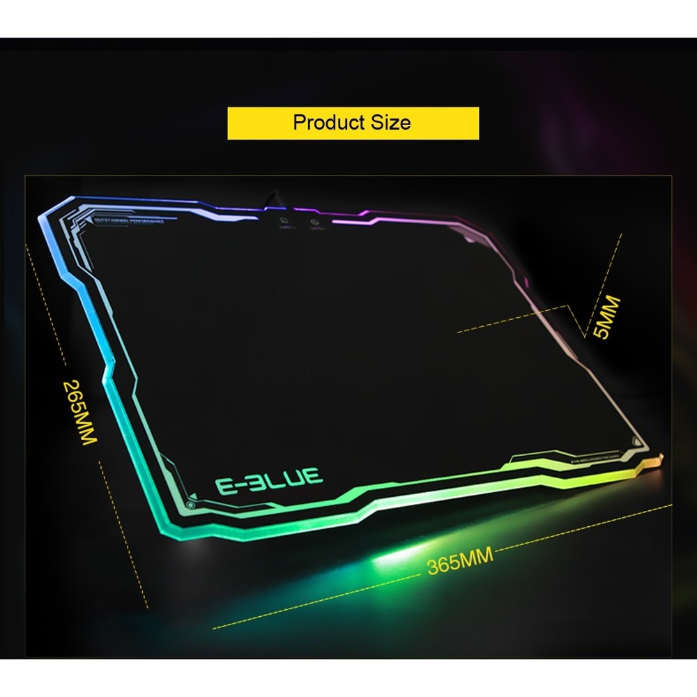 E-Blue RGB Gaming Mousepad - Original Mouse Pad 2018