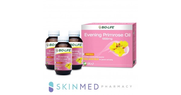 BIO-LIFE EVENING PRIMROSE OIL 1000MG 100S X 3