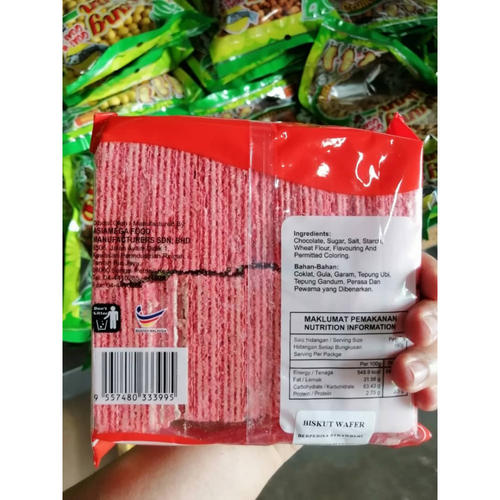 Biskut Wafer - Strawberry