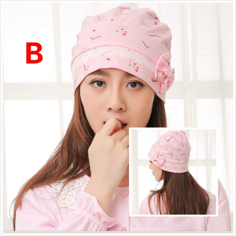 Topfine Stripe Beanies Hat Skullies Windproof Maternity Cap Pregnant ...