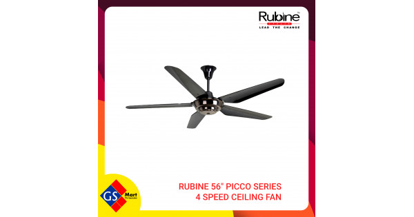 RUBINE 56" PICCO SERIES 4 SPEED CEILING FAN