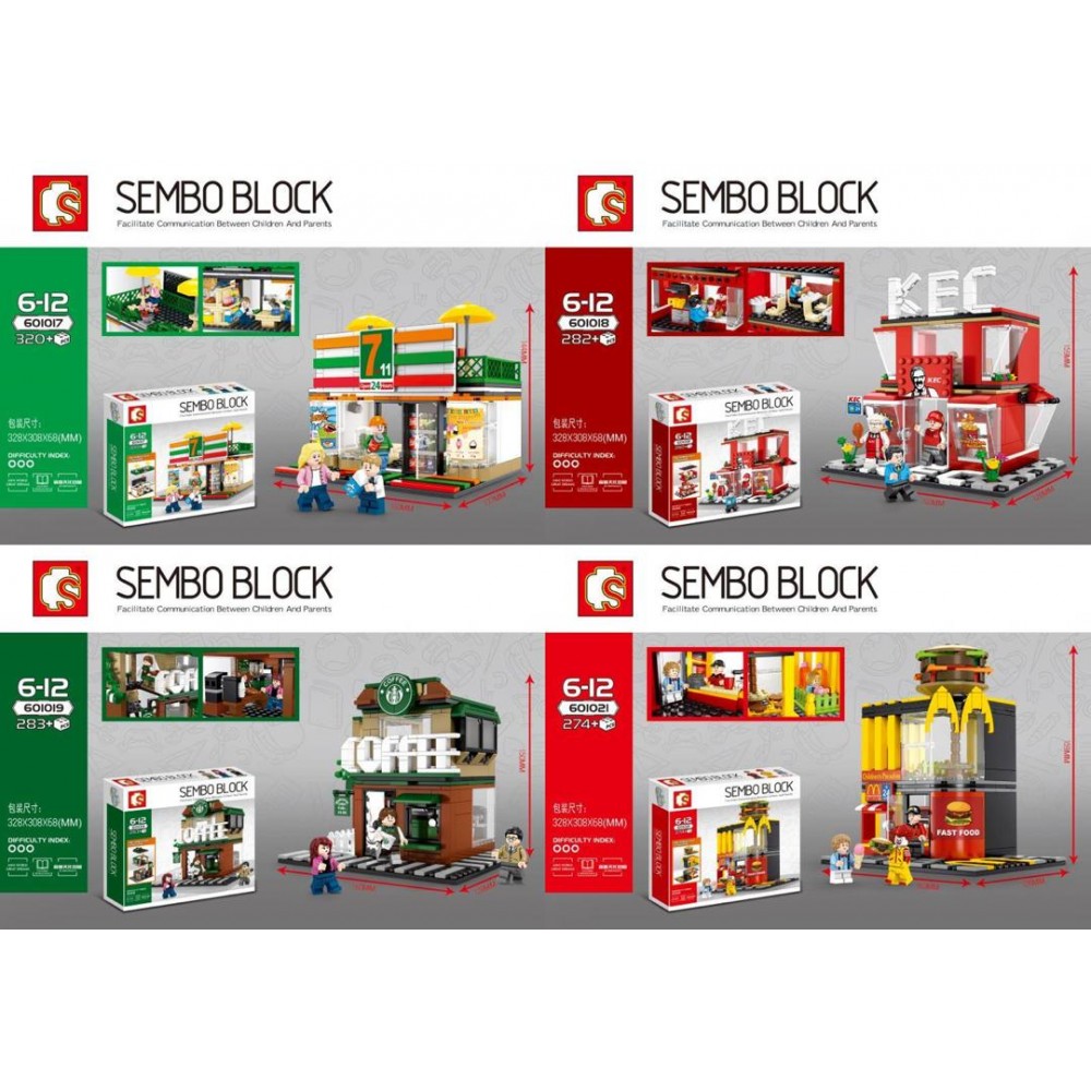 SEMBO BLOCK 601017 7-11 Seven Eleven Shop 320 pcs