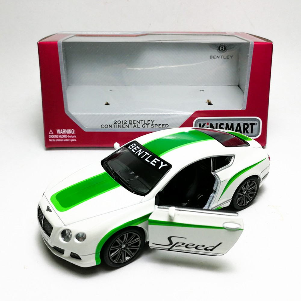 Kinsmart 1:38 Die-cast 2012 Bentley Continental GT Speed Printing Car ...