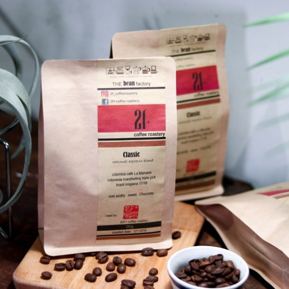 Pre-order Fresh Roast Coffee Bean (250 Gram) by 2F+ Coffee Roastery