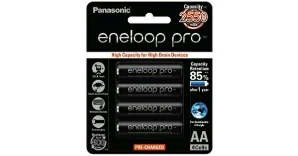 Panasonic Eneloop Pro Aa Rechargeable 2550mah Battery