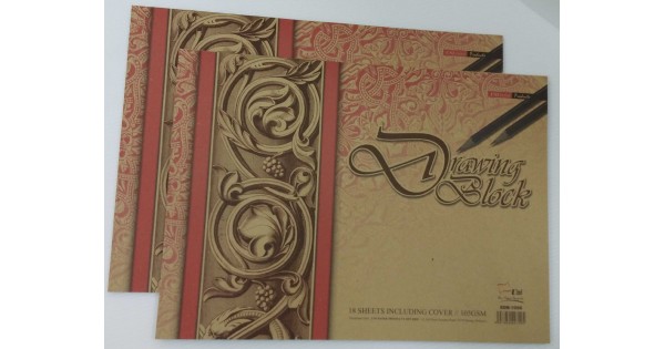 Uni Drawing Block 105g 18's (2 for)