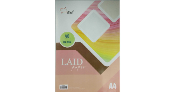Uni Laid Paper 100gsm A4-40's