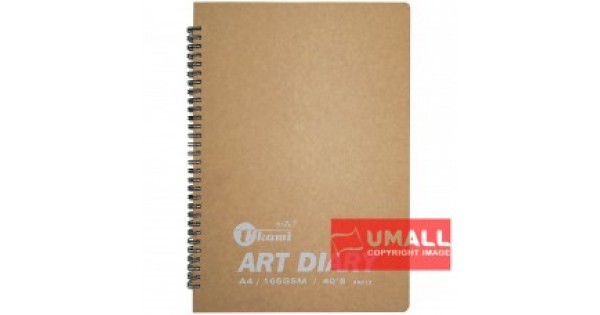 UKAMI ART & DECOR RING SKETCH BOOK 165GSM A4-40'S (S8313)