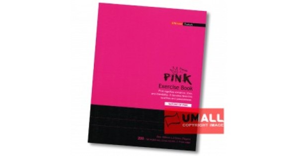 UNI PINK EXERCISE BOOK 70G F5 200P (SBL2003)