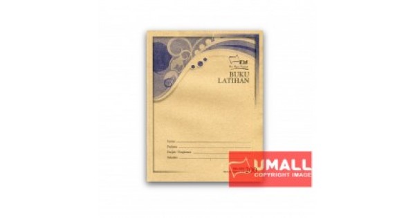 UNI F5 EXERCISE BOOK (BROWN COVER) 200P - SINGLE LINE (5 IN 1)