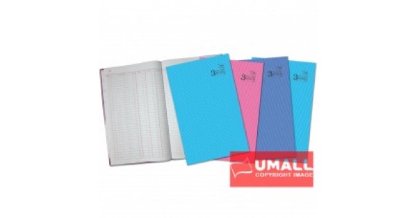 UNI 3 COLUMNS FOOLSCAP H/C BOOK F4-300P (S-2203)